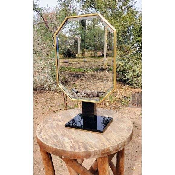 Vintage | Accents | Vintage Designer Black Lacquered Octagon ...